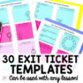 10 Quick and Easy Exit Ticket Ideas for Upper Elementary