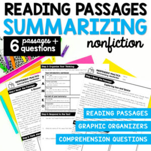 Summarize Nonfiction: 3 Reading Strategies For Upper Elementary