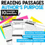 7 Author's Purpose Anchor Charts for Upper Elementary