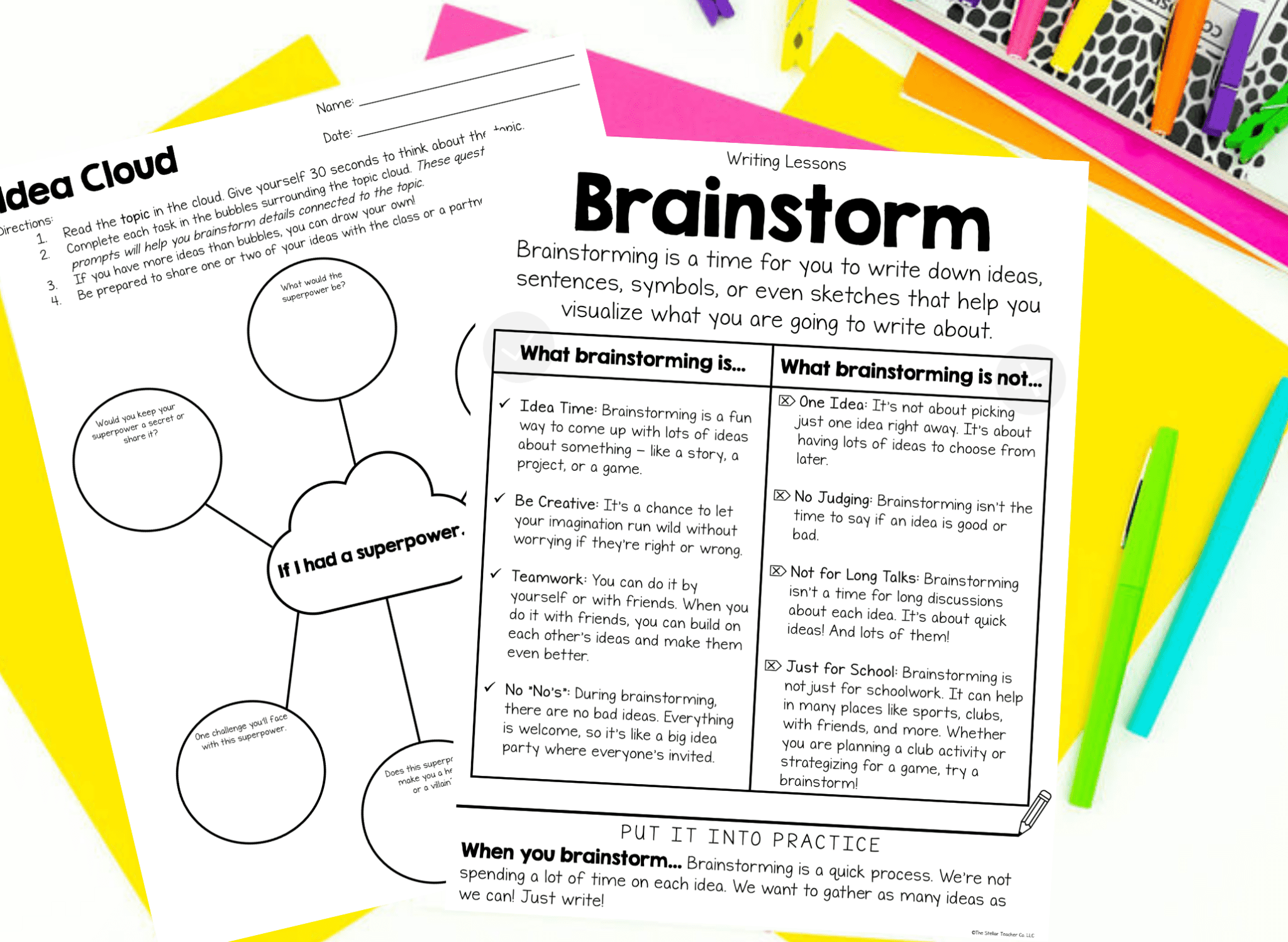 Brainstorming: A Guide for Teachers on Fun and Effective Brainstorming Activities - Stellar ...