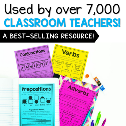 Parts Of Speech Posters And Anchor Charts - Stellar Teaching Co.