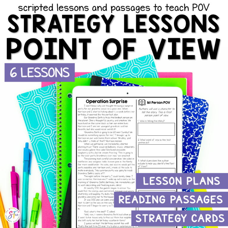 Point Of View Small Group Lesson Plans and Passages & Worksheets ...