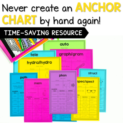 Greek And Latin Roots Posters and Anchor Charts- SOR - Stellar Teaching Co.