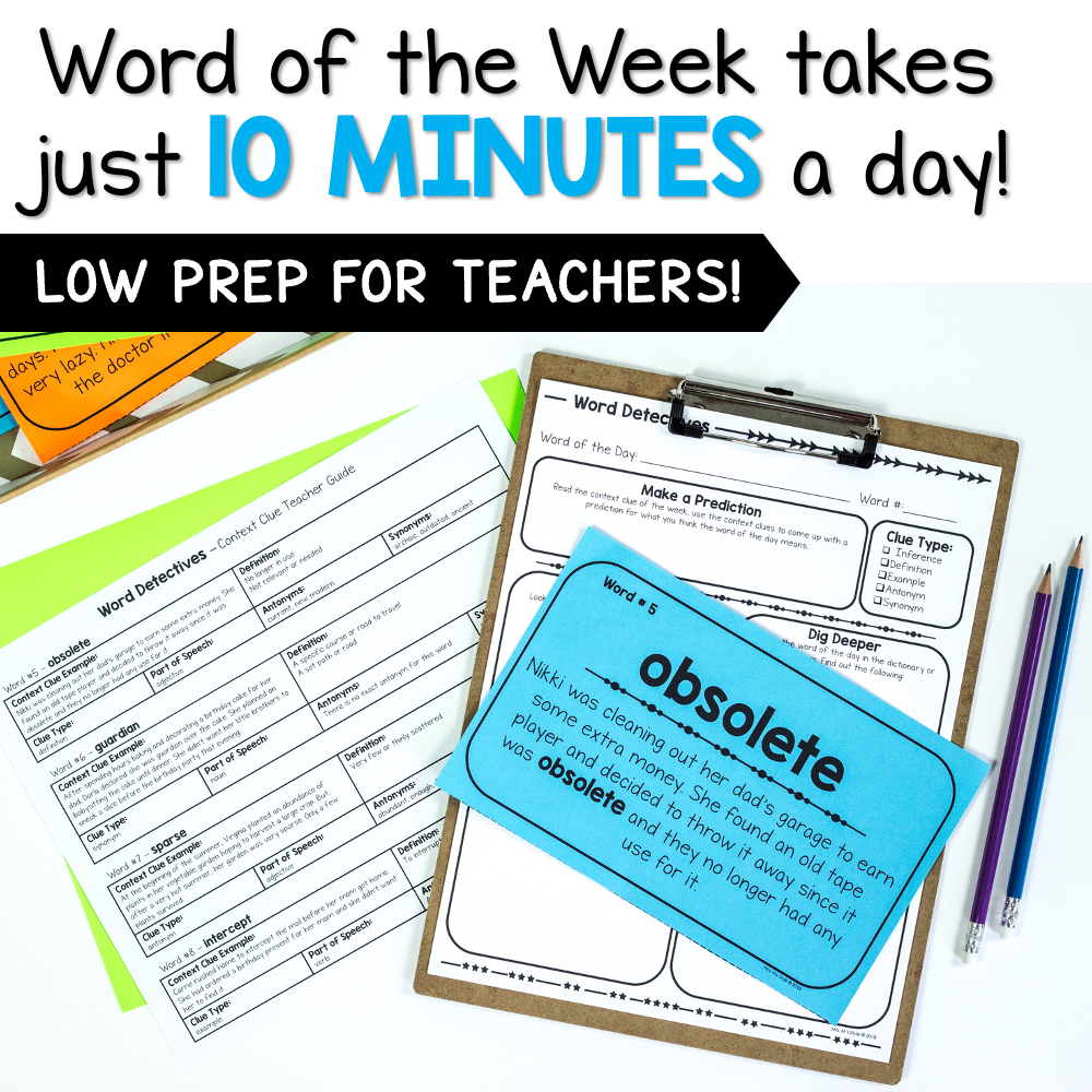 Context Clues: Activities and Worksheets for 4th Grade