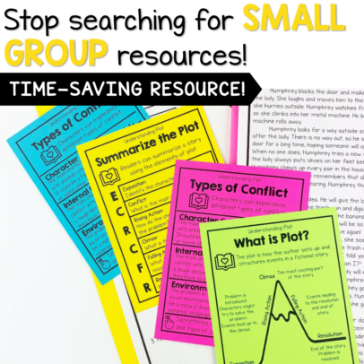 Plot & Story Events Small Group Reading Lesson Plans and Passages l RL ...