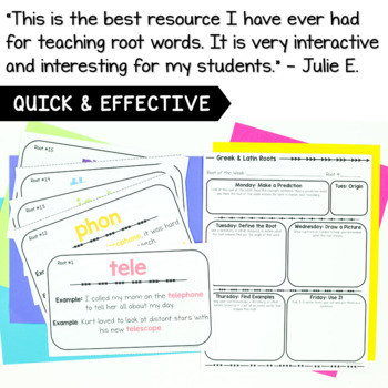 Greek and Latin Roots: 40 Words of the Week Routine