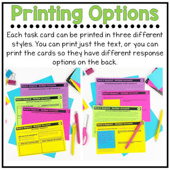 Firsthand and Secondhand Account Task Cards l Firsthand and Secondhand ...