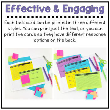 Asking Questions Reading Task Cards - Stellar Teaching Co.