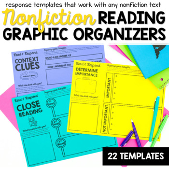 Reading Graphic Organizers for Non-fiction Texts - Stellar Teaching Co.