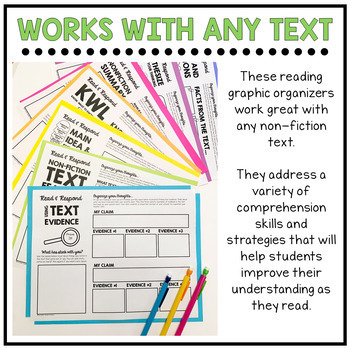 Reading Graphic Organizers for Non-fiction Texts - Stellar Teaching Co.