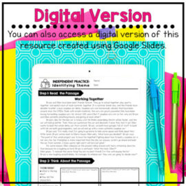 Theme Reading Passages, Worksheets and Graphic Organizers - Stellar ...