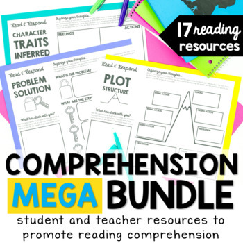 Reading Comprehension Bundle - Anchor Charts, Graphic Organizers, and ...