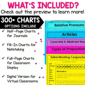 Reading and Writing Anchor Chart Bundle - Print & Digital - Stellar ...