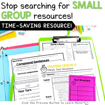 Small Group Activities for Reading Comprehension: 3rd Grade Year-Long ...